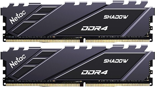 Оперативная память Netac Shadow Grey 16Gb DDR4 3200MHz (NTSDD4P32DP-16E) (2x8Gb KIT)