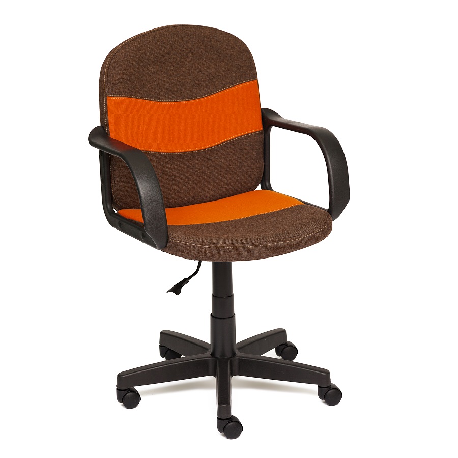 Кресло Baggi ткань, коричневый/оранжевый, 3М7-147/С23