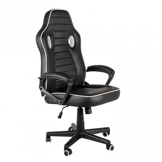Офисное кресло Меб-фф MF-3041 black white компьютерное