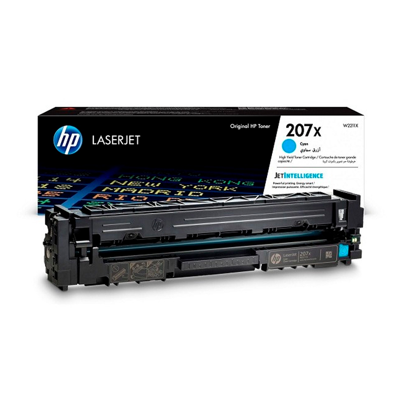 Картридж для лазерного принтера HP 207X W2211X голубой, оригинальный