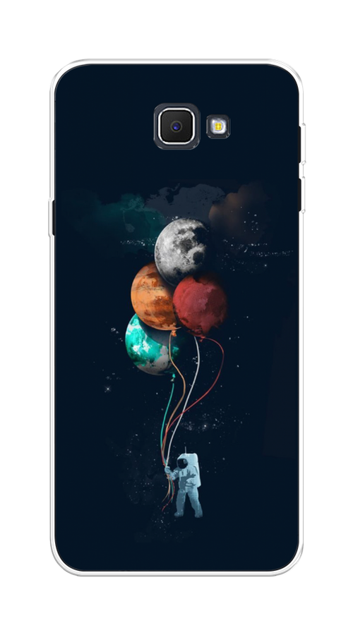 Чехол на Samsung Galaxy J5 Prime 2016 "Космонавт с шариками"