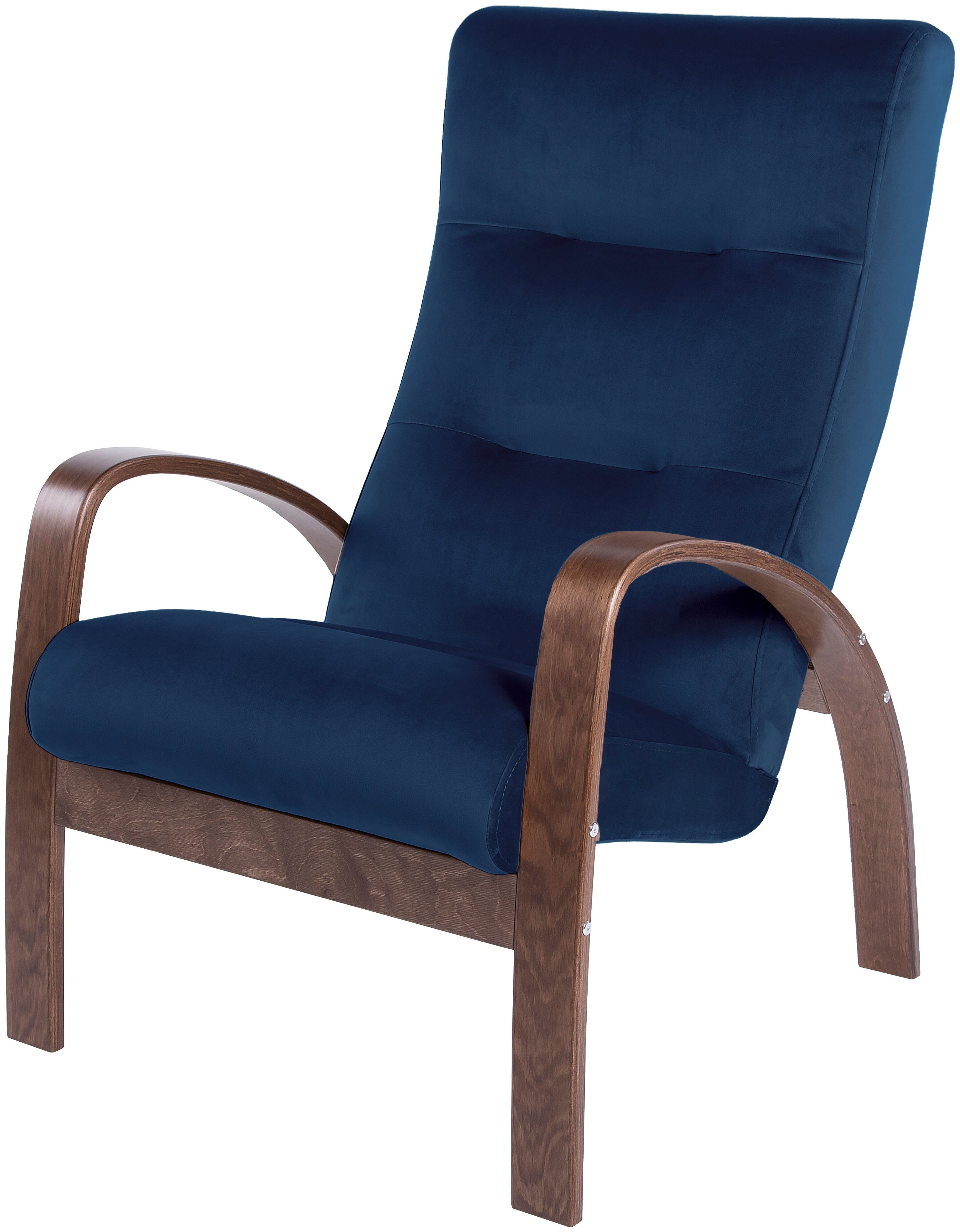 Кресло Ладога-2 арт.GT3299-МТ008 орех синий,