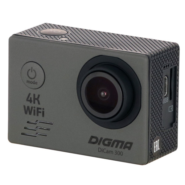 Экшн-камера DIGMA DiCam 300 Grey