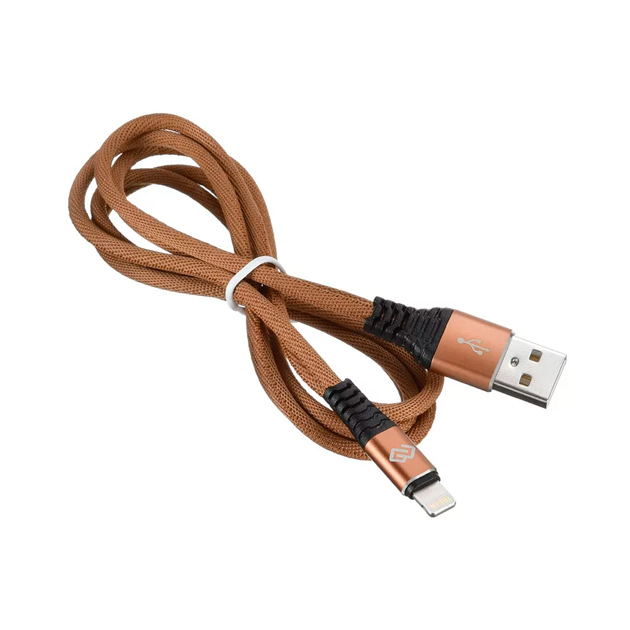 Кабель Digma USB A(m)-Lightning (m) 1.2м brown