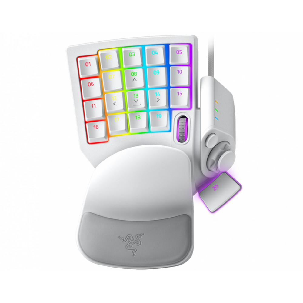 Проводной игровой блок Razer Tartarus Pro Mercury White (RZ07-03110200-R3M1)