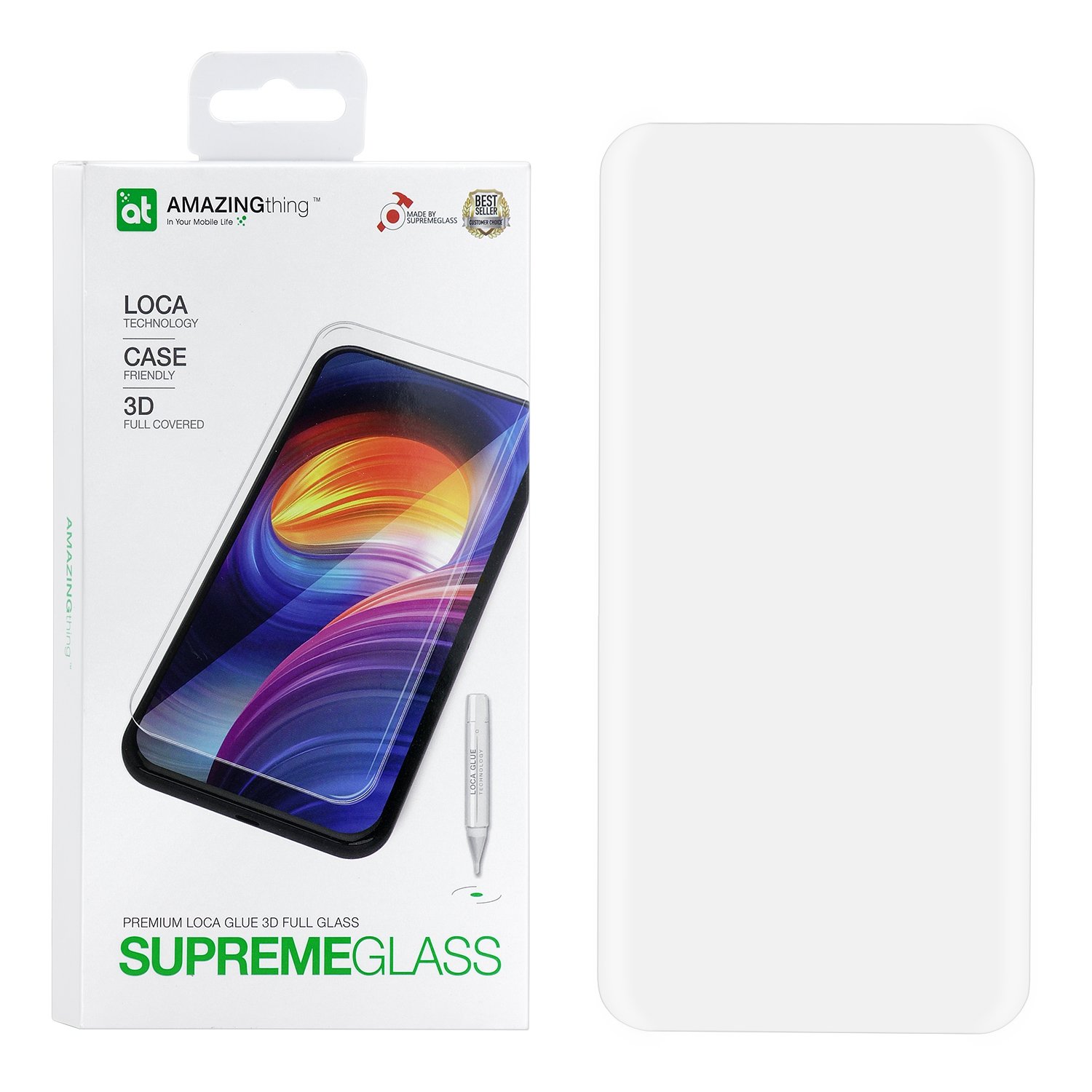 Защитное стекло для Huawei P40 Pro Amazingthing SupremeGlass UV - Full Glue 3D 0.33mm