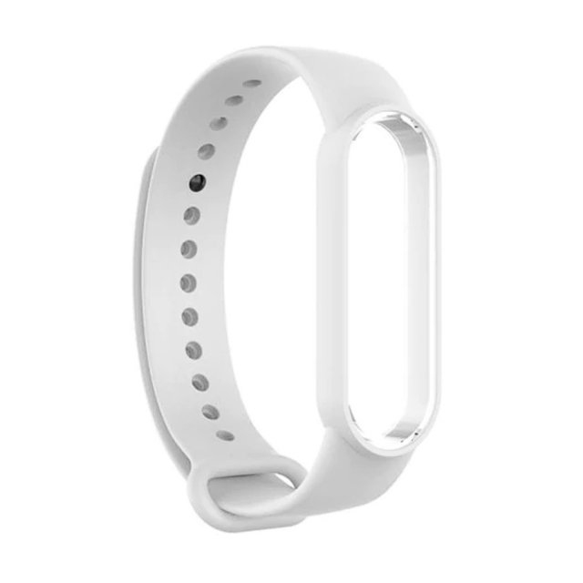 Ремешок NoName Silicone для смарт-браслета Xiaomi Mi Band 5 White