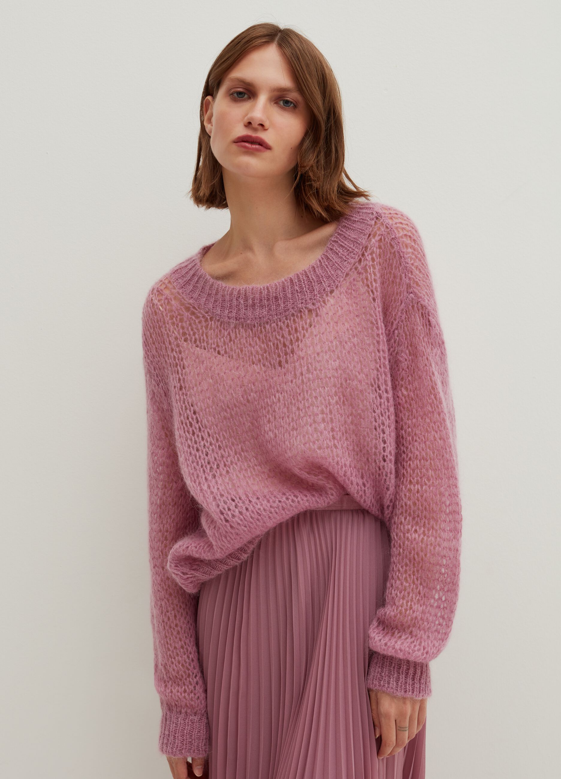 Пуловер женский Stefanel 3547141 фиолетовый, S