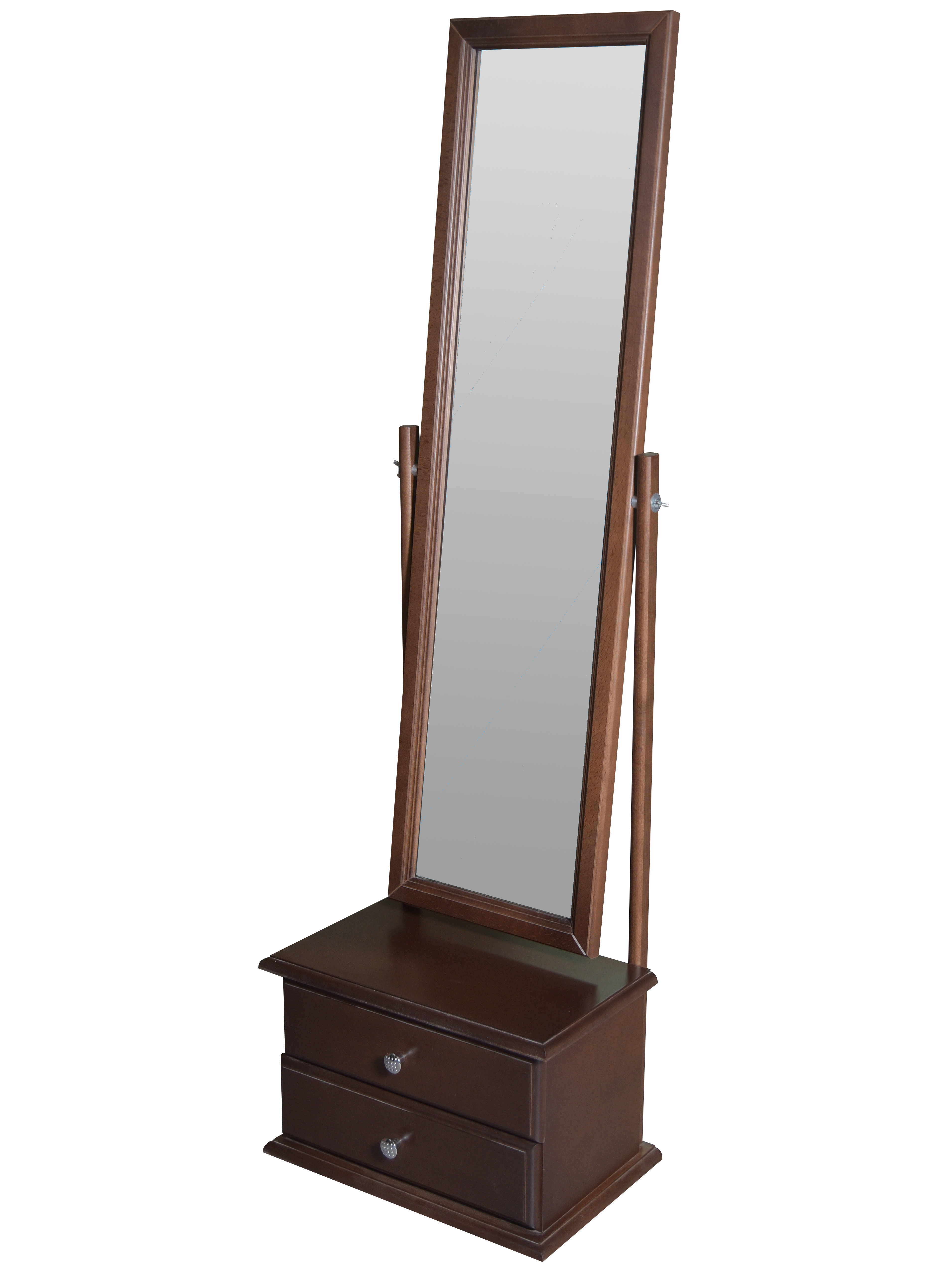 Зеркало напольное Мебелик 347 46х150 см, средне-коричневый