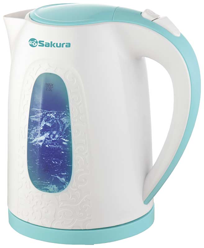 Чайник электрический SAKURA SA-2345WBL 2 л White, Blue