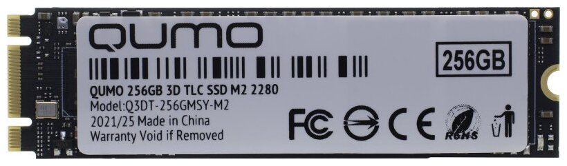 SSD накопитель QUMO Novation M.2 2280 256 ГБ (Q3DT-256GMSY-M2)