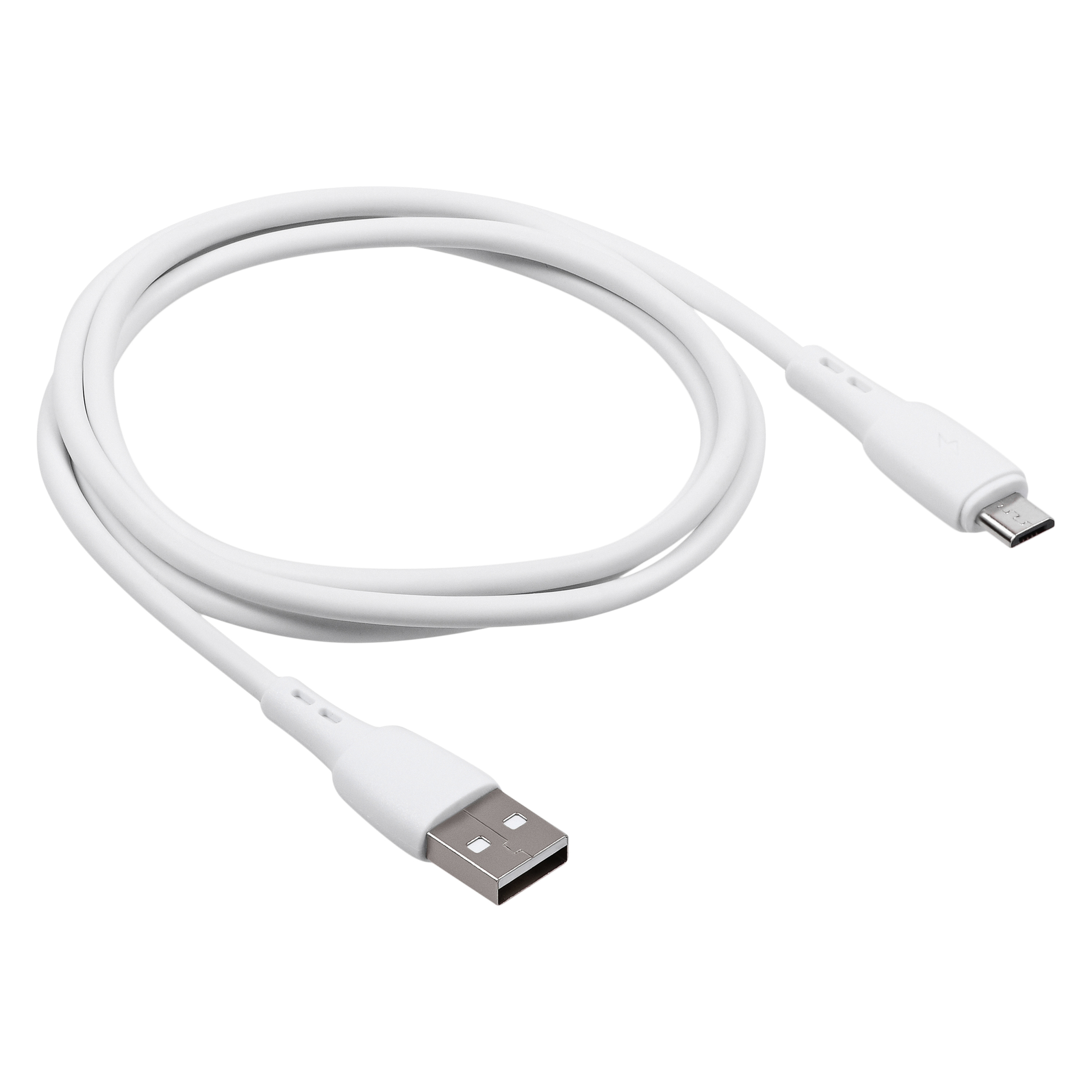 Кабель Carmega microUSB 1.0m white