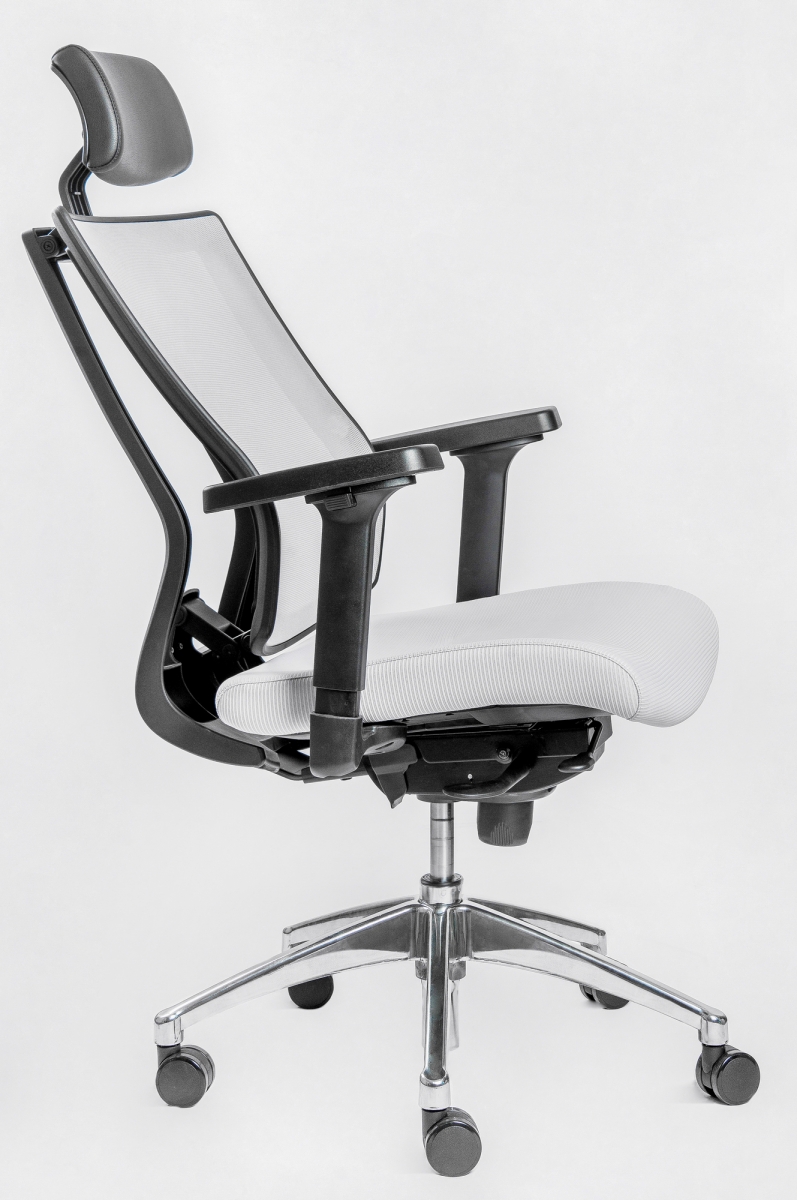 Эргономичное офисное кресло Falto Promax PMX11KALM-AL /серое, каркас черный