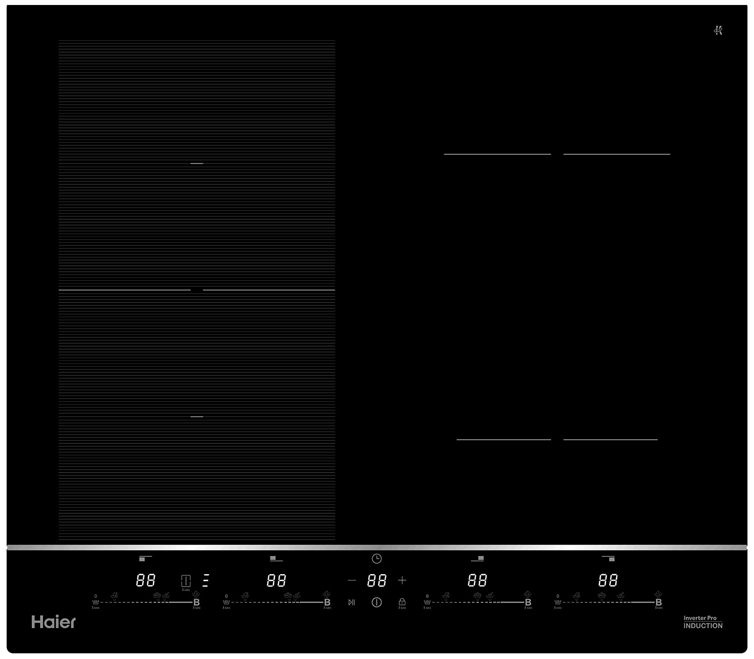 Встраиваемая варочная панель индукционная Haier HHY-Y64WBFLB черный