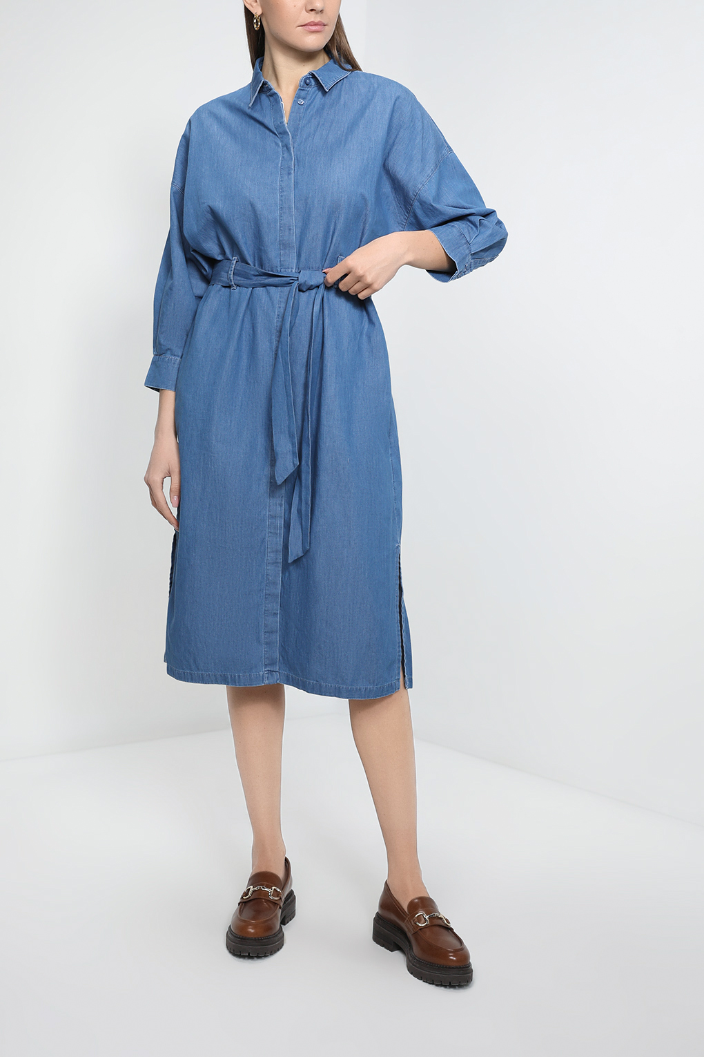 Платье женское Esprit Collection 013EO1E307 синее L