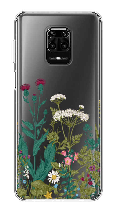 Чехол на Xiaomi Redmi Note 9 Pro/9S "Дикие полевые цветы"