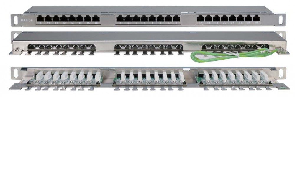 Патч-панель Hyperline PPHD-19-24-8P8C-C5E-SH-110D (244077)