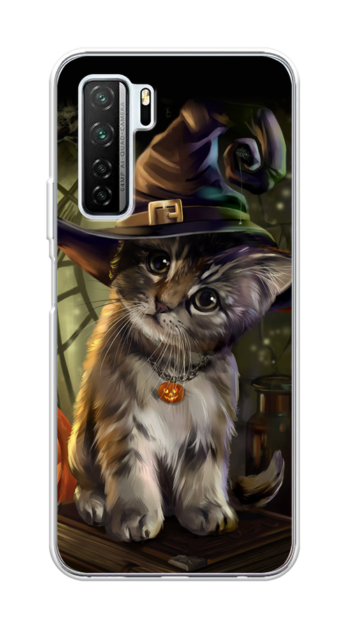 Чехол Awog  на Huawei P40 lite 5G "Кот для Хэллоуин"