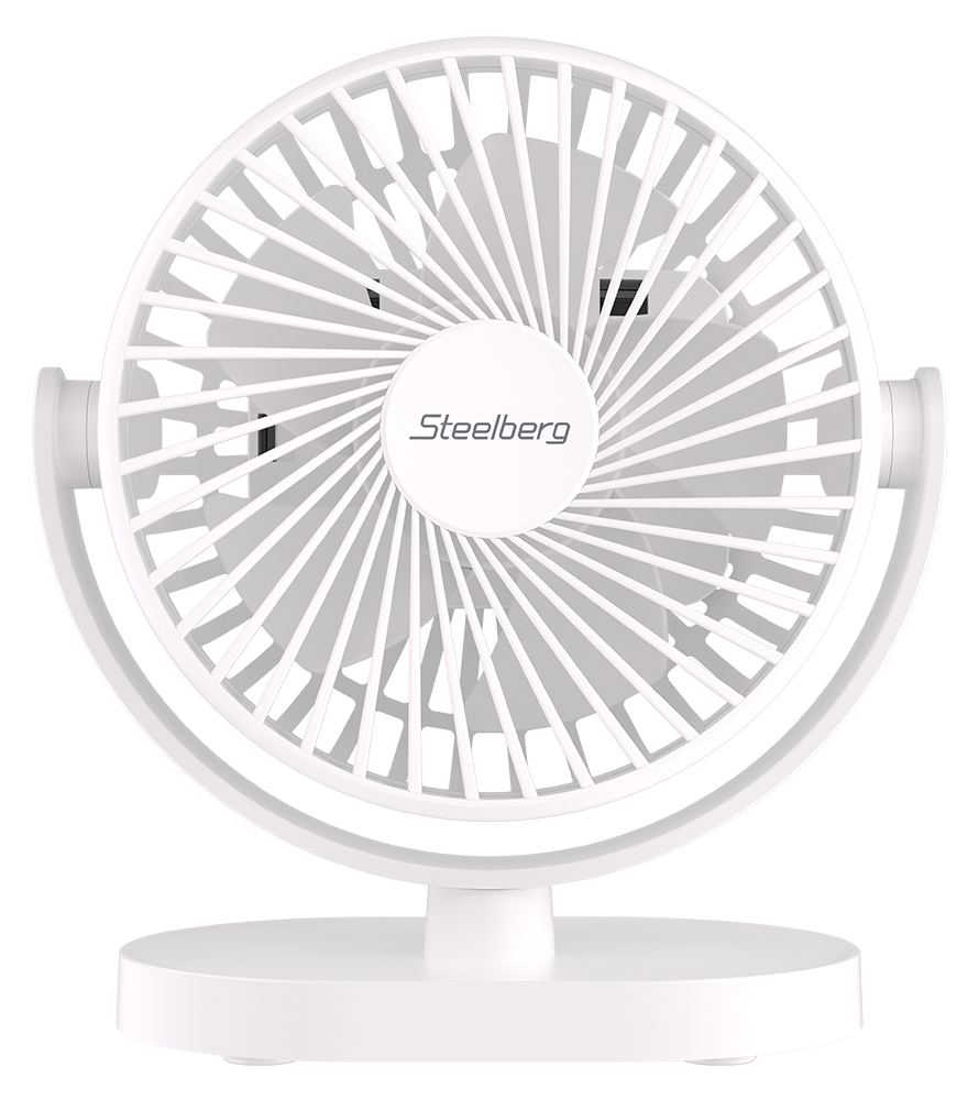 Вентилятор напольный, настольный Steelberg STL-SF0401M-WT белый