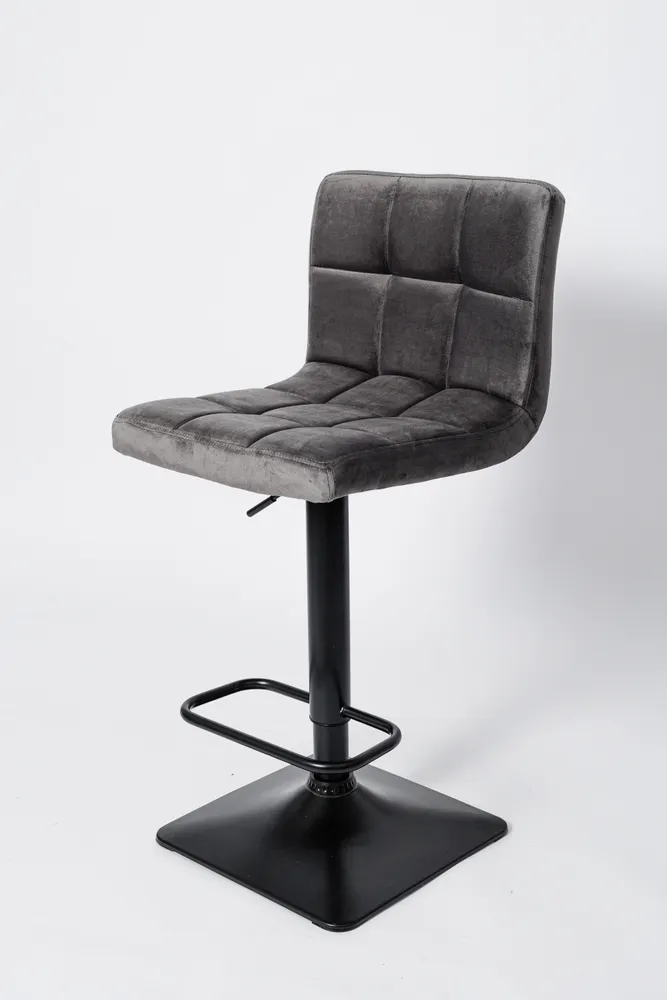 Барный стул ЦМ BN-1012 RQ, графит велюр