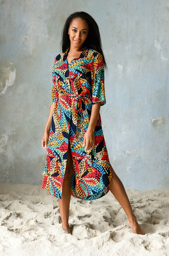 Платье женское Mia-Mia 16445 Dominica разноцветное 5X