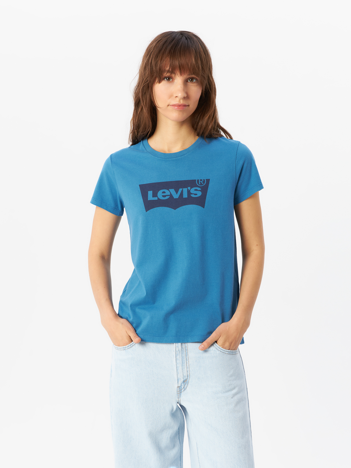 Футболка женская Levi's 17369-2020, синяя, размер S