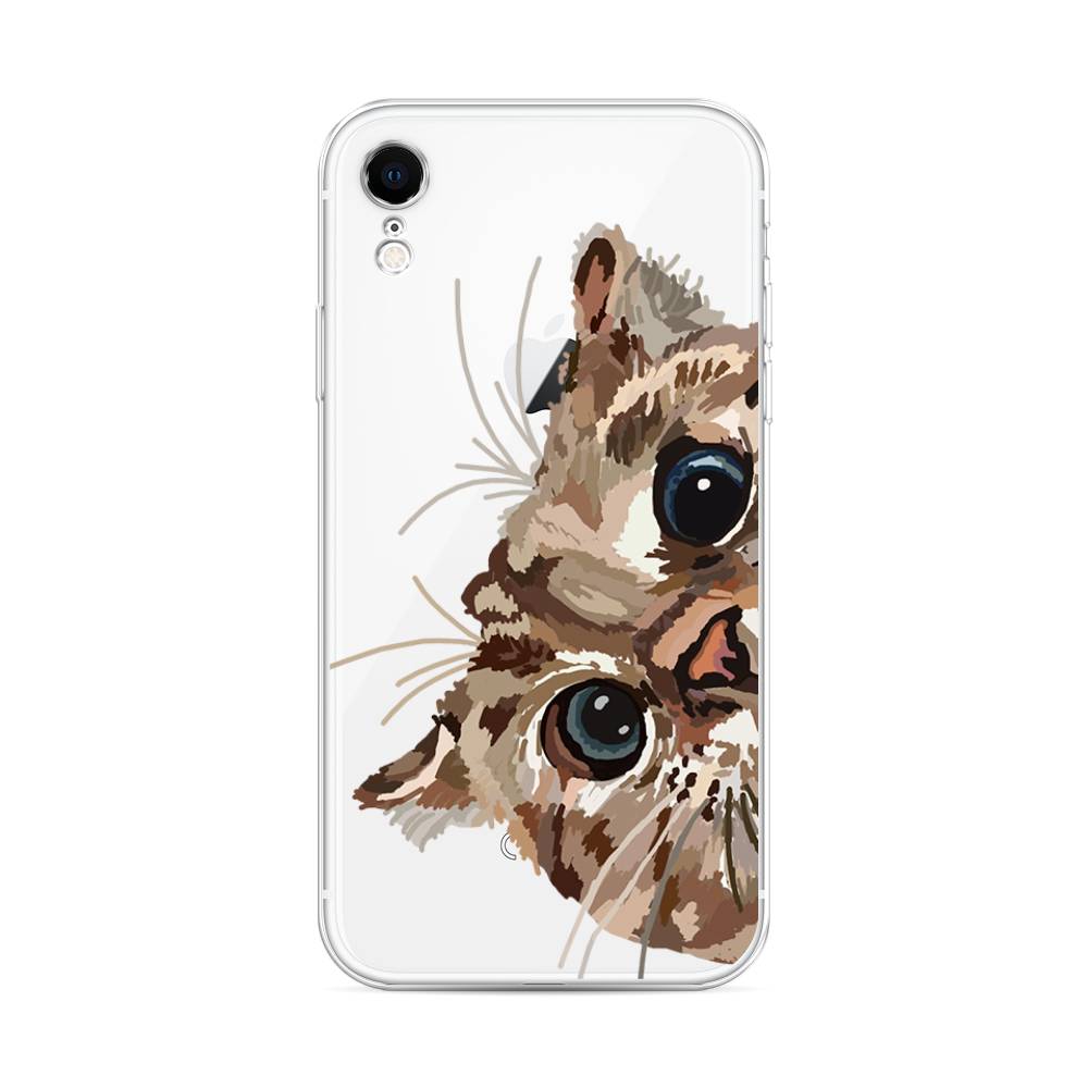 Чехол на Apple iPhone XR "Любопытный кот"