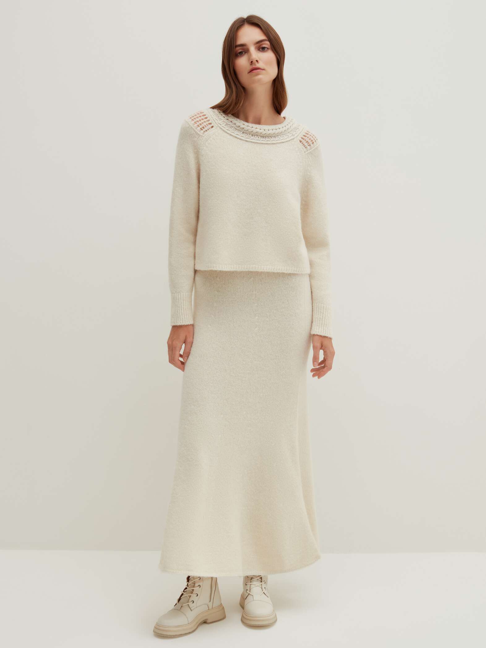 Юбка Stefanel женская 3548812, молочная, XL