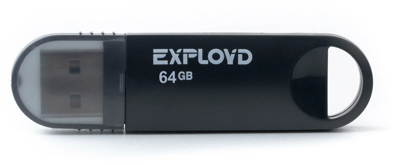 Флешка Exployd 64 ГБ черный (64GB-570)