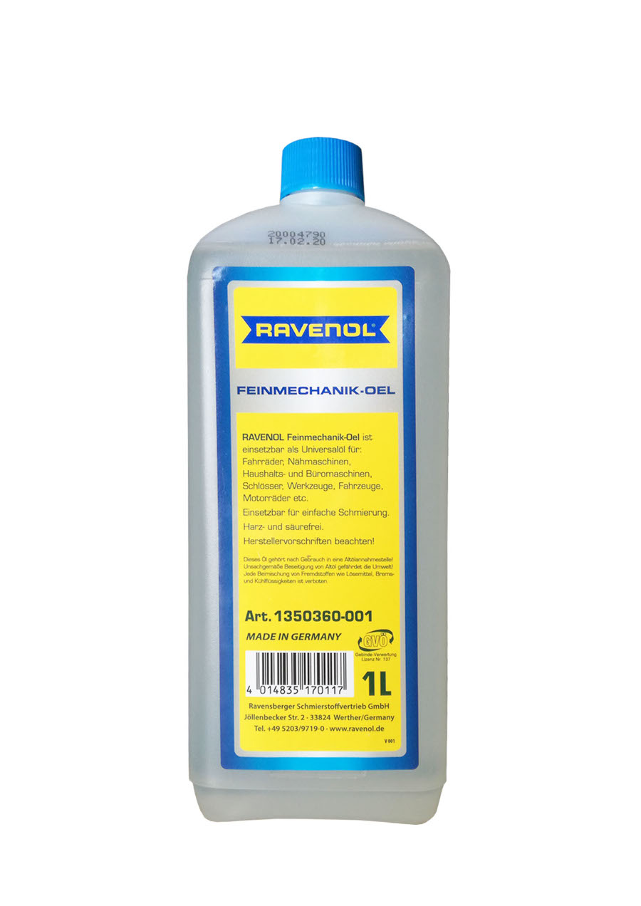 Масло для швейных машин RAVENOL Feinmechanikoel 1л