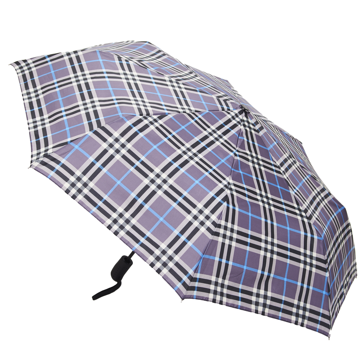 Зонт женский Zemsa 11221 серый/черный