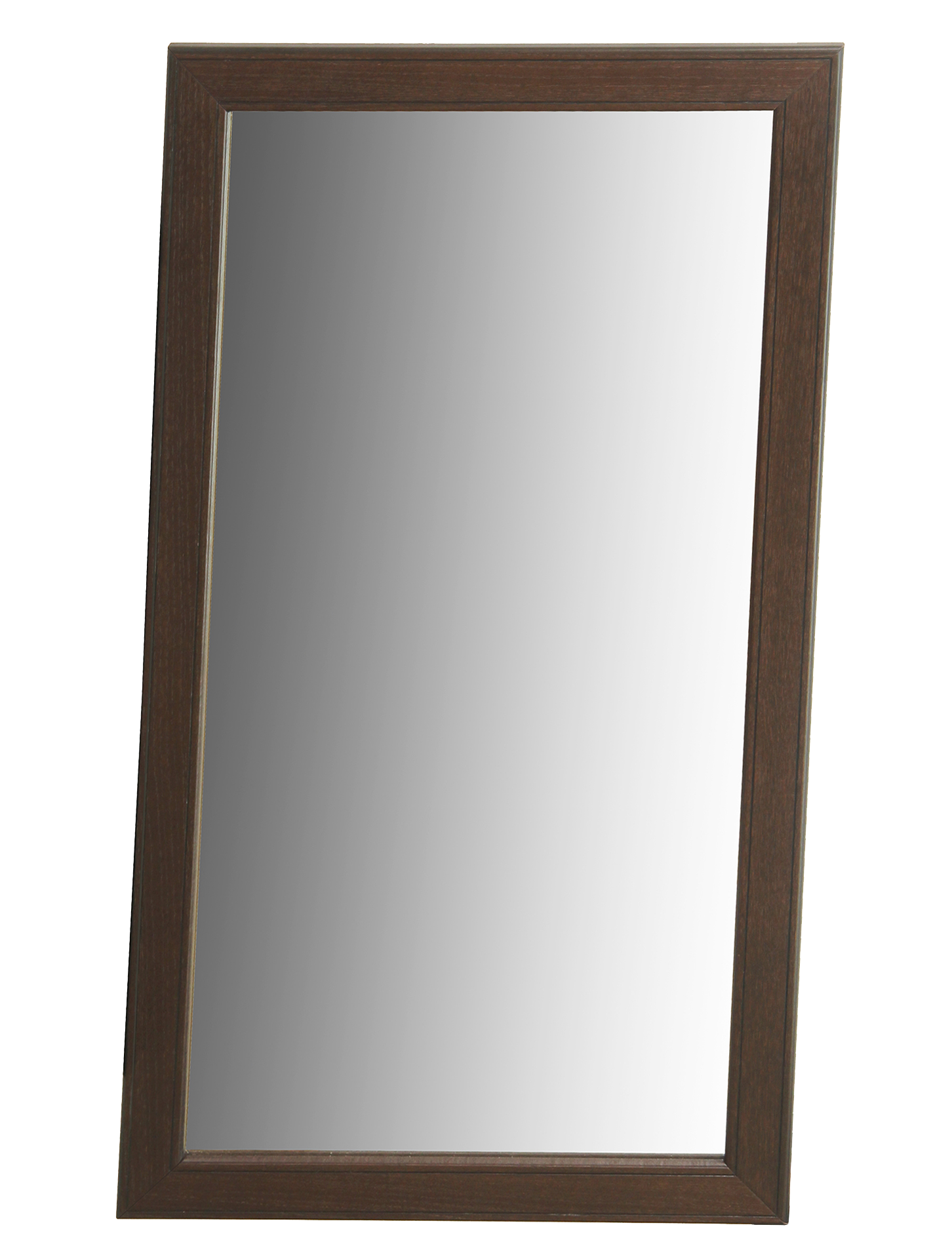 Зеркало Мебелик Васко В 61Н, темно-коричневый/патина 110х60 см