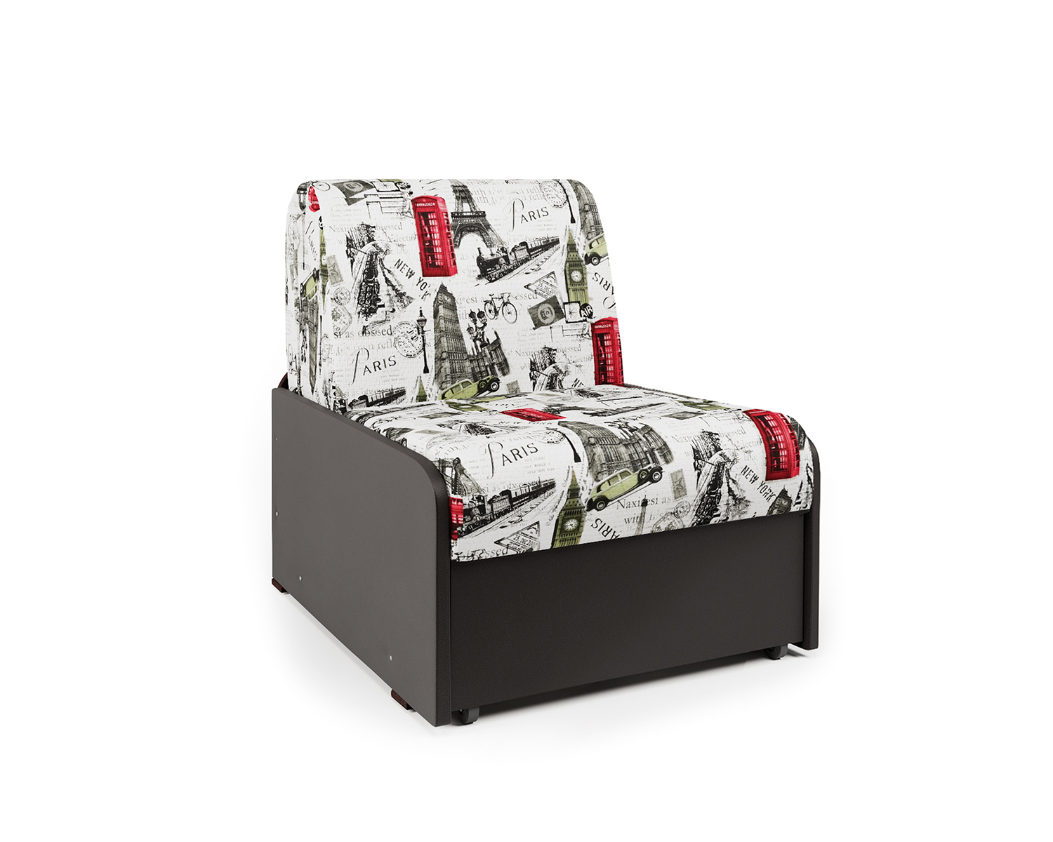 Кресло-кровать Шарм-Дизайн Коломбо БП 33070716, париж/шоколад/бук