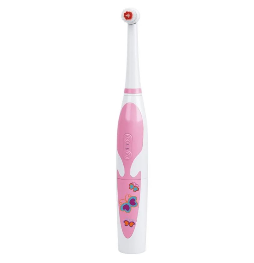 Электрическая зубная щетка Geozon KIDS AIR белая, розовая