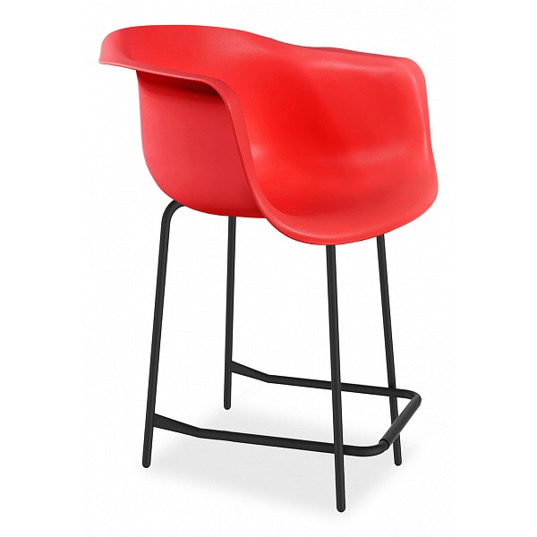 Барный стул Sheffilton SHT-ST31/S29-1 She_7926380501, черный муар/красный