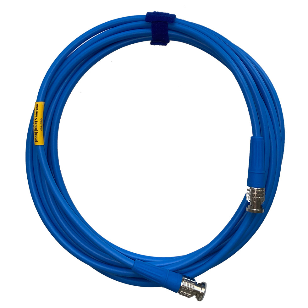 Кабель коаксиальный BNC - BNC GS-PRO 12G SDI BNC-BNC mob blue 20.0m