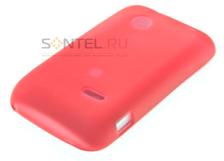 Силиконовый чехол для Sony Xperia Tipo Dual красный в тех.уп.