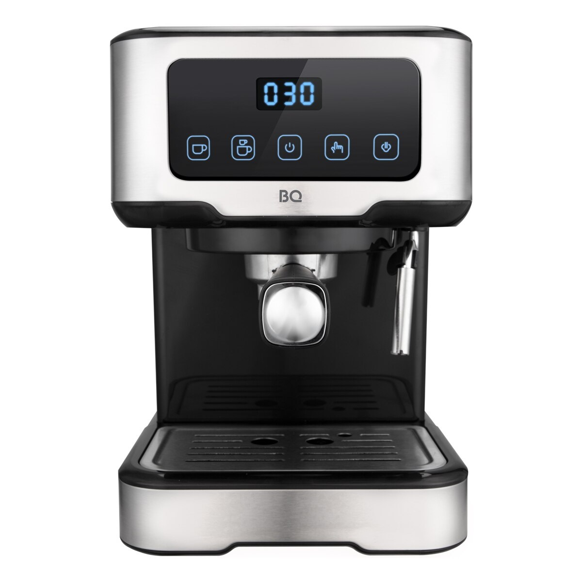 Рожковая кофеварка BQ BQ CM9000 серебристый, черный