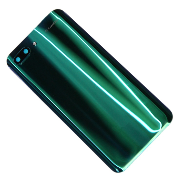 Задняя крышка для Huawei Honor 10 (COL-L29) со стеклом камеры <зеленый> (OEM)