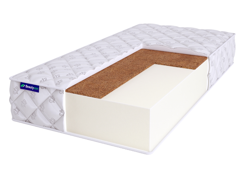 Матрас двуспальный BeautySon Roll FOAM 21 Cocos Бесклеевой 175x190 22 см