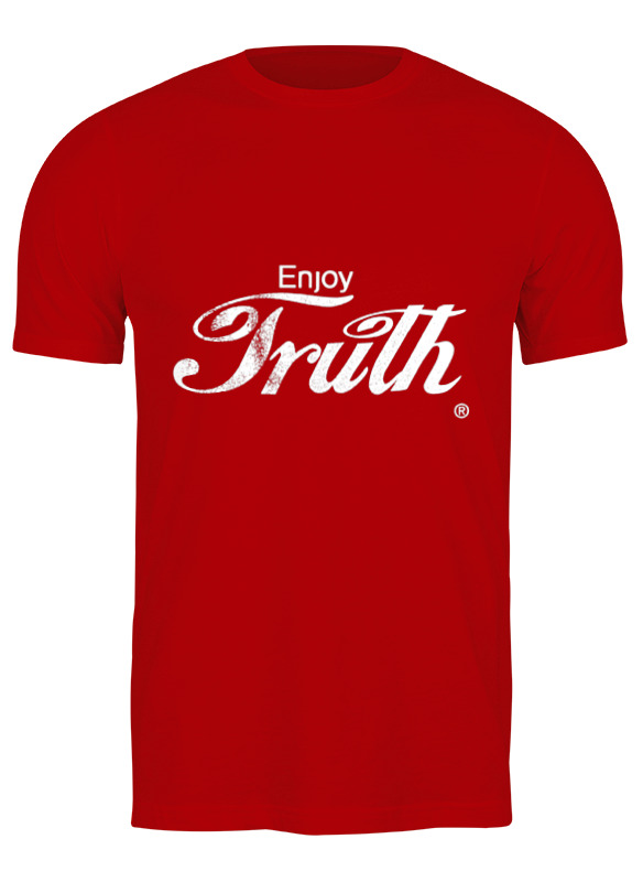 Футболка мужская Printio Coca cola enjoy truth! 0854183 красная 3XL