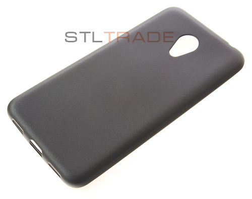 Силиконовый чехол TPU Case Металлик для Meizu M3 черный