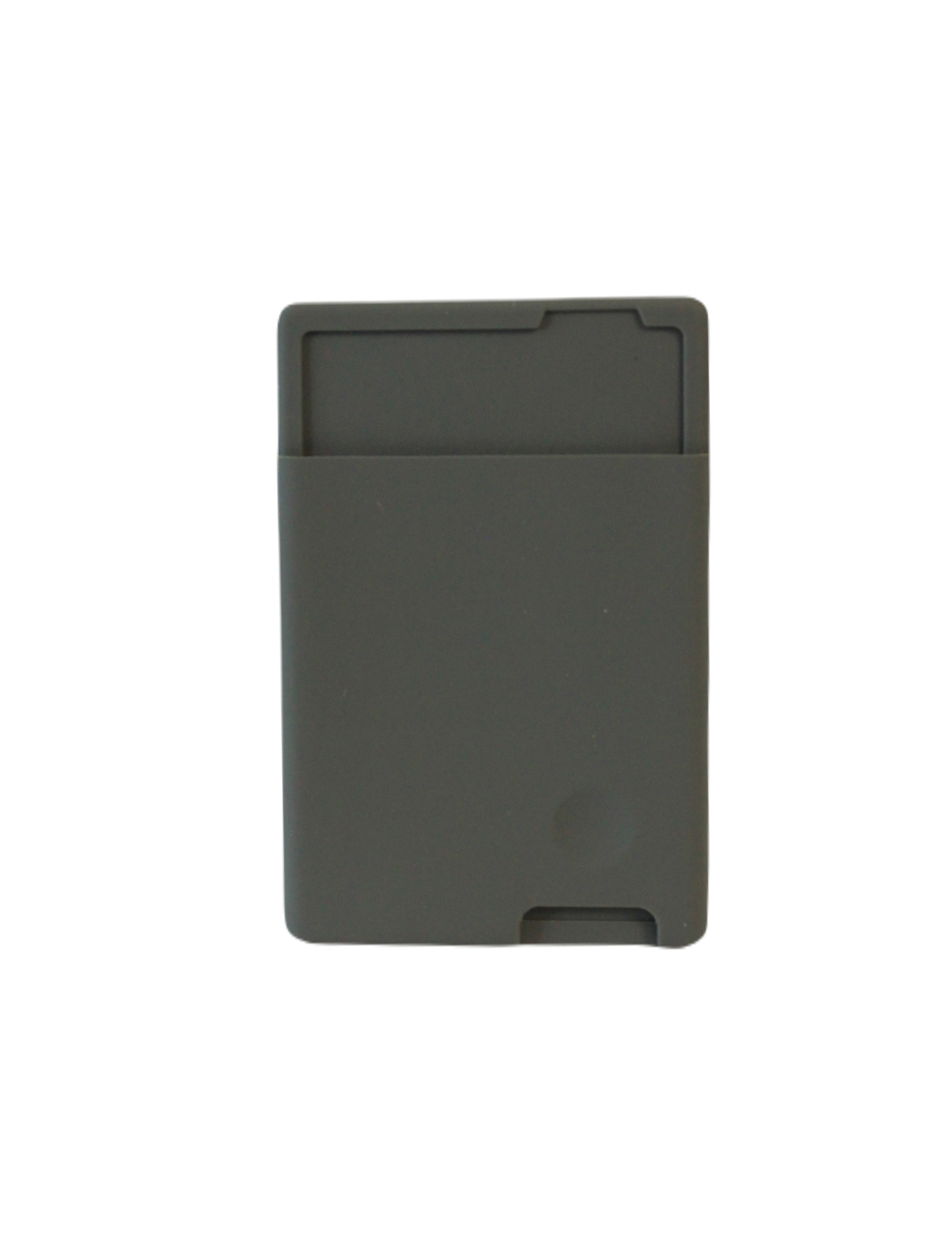 Картхолдер чехол бумажник силиконовый самоклеящийся кошелек для карт для телефона серый