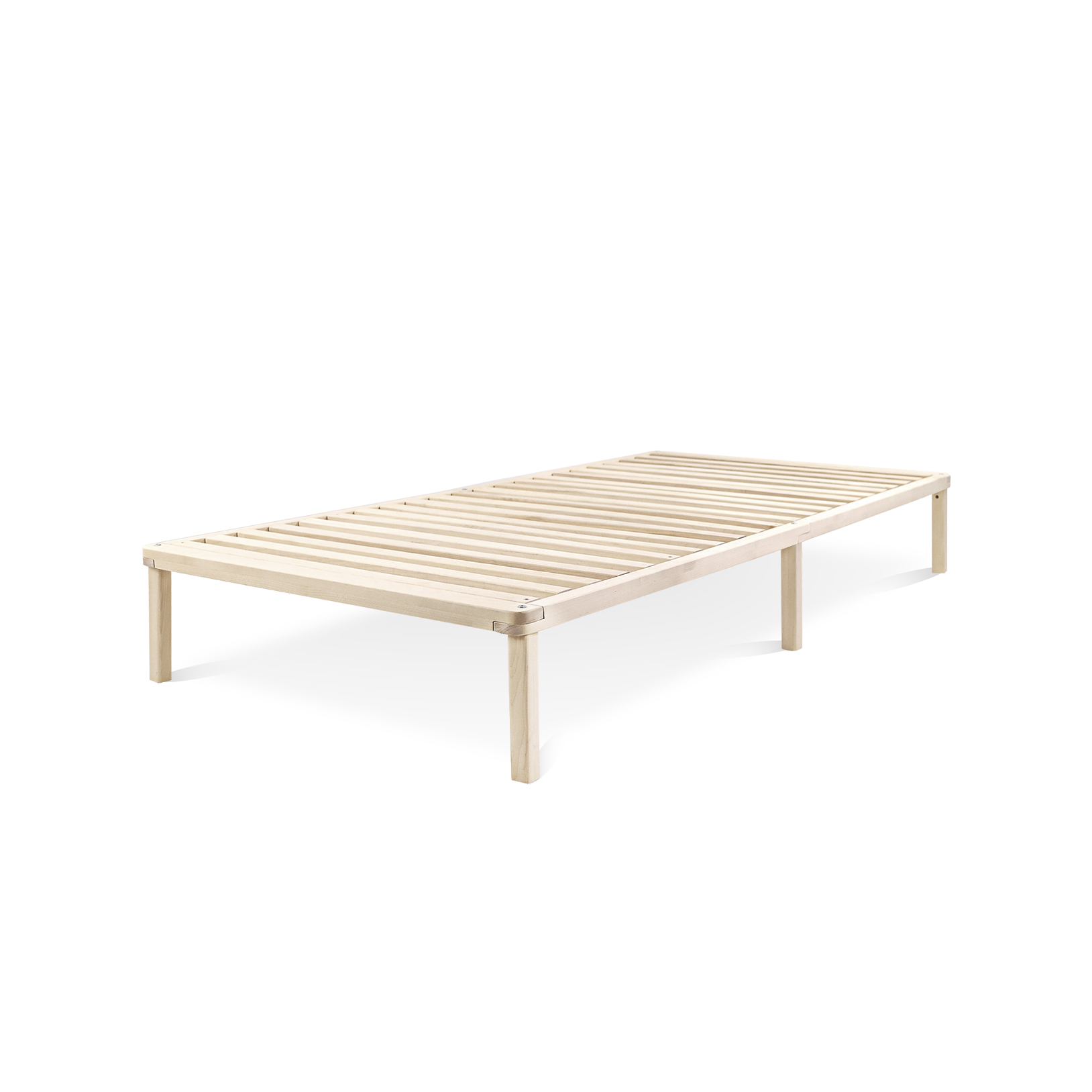 Кровать односпальная деревянная Hansales Light Sleep из массива берёзы 120x200 см