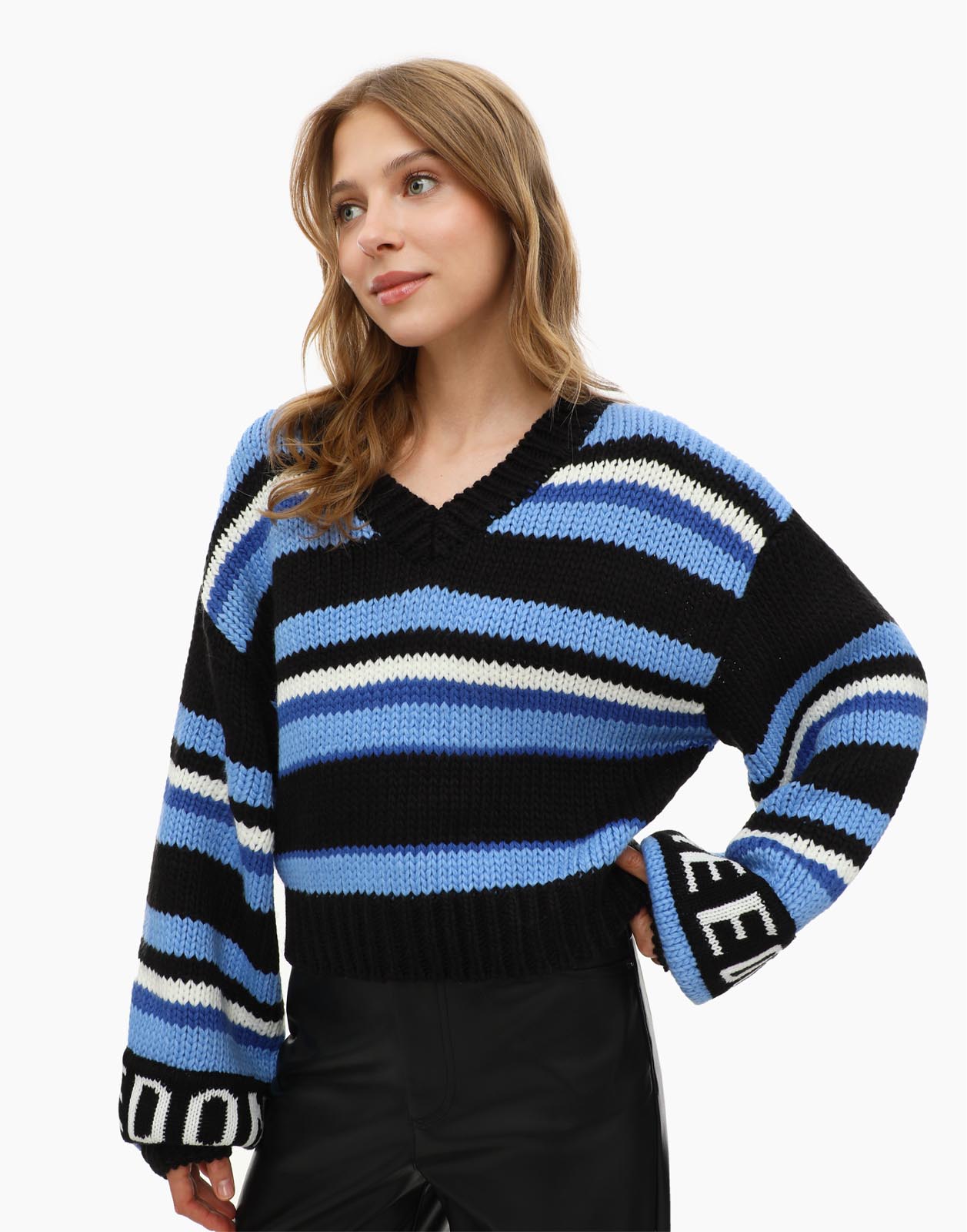 Пуловер женский Gloria Jeans GSW006314 разноцветный S (40-42)