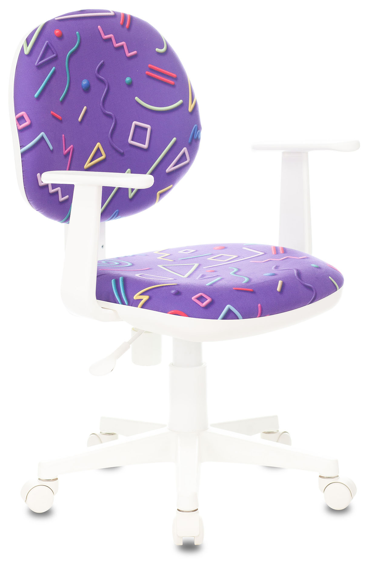 Кресло детское Бюрократ CH-W356AXSN, на колесиках, ткань, фиолетовый [ch-w356axsn/stick-vi