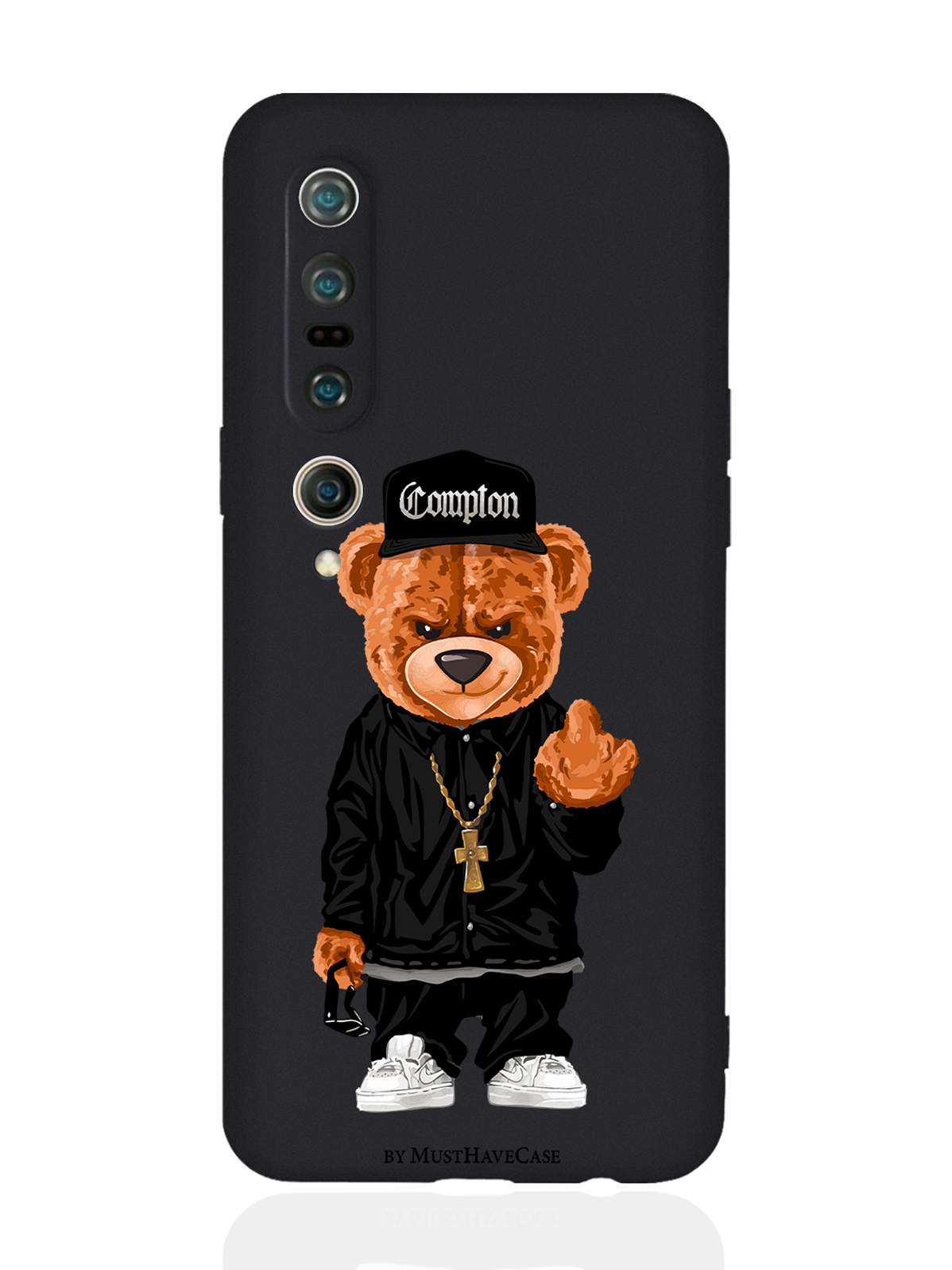 Чехол MustHaveCase для Xiaomi Mi 10 Pro Мишка Compton черный