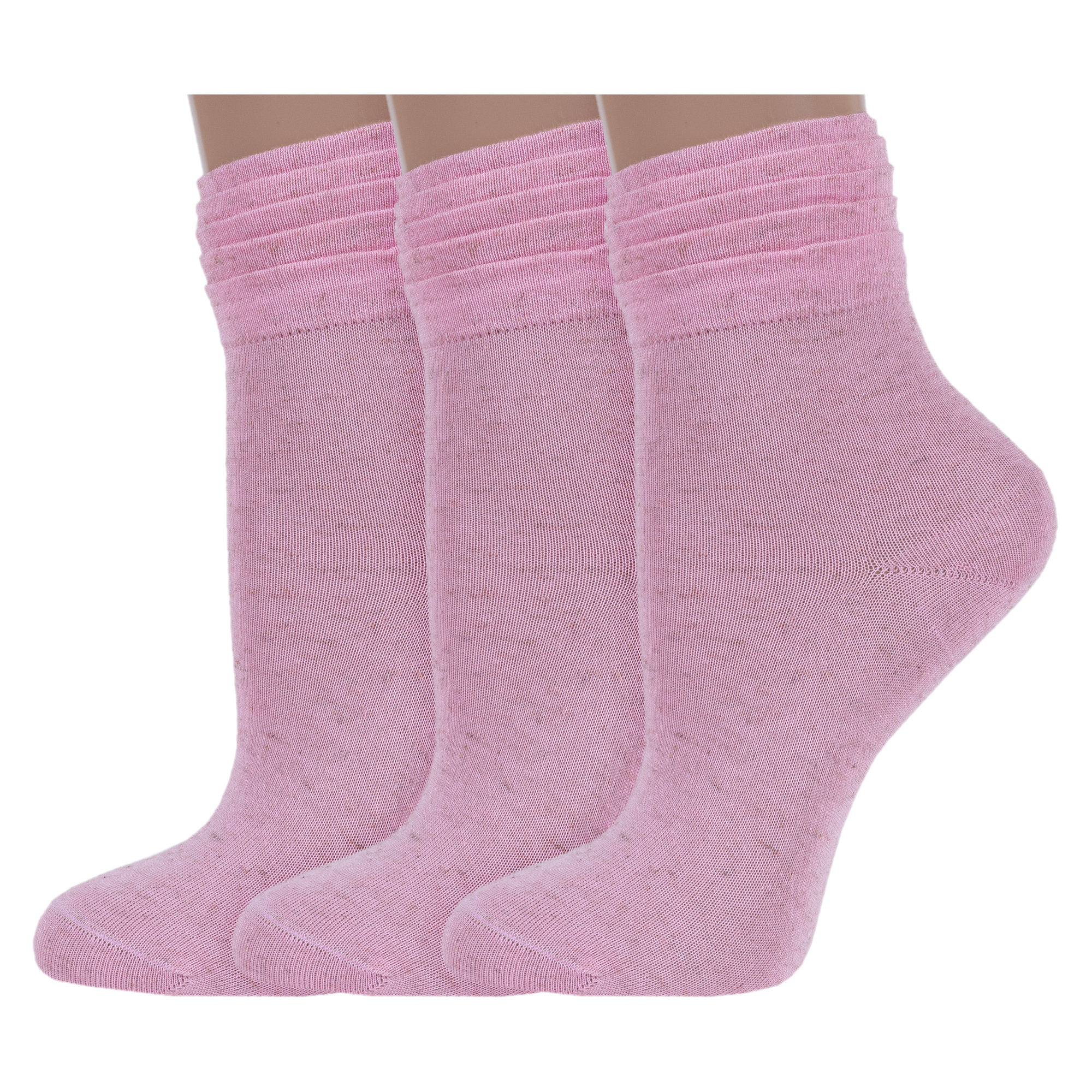 Комплект носков женских LorenzLine 3-Д52 розовых 23