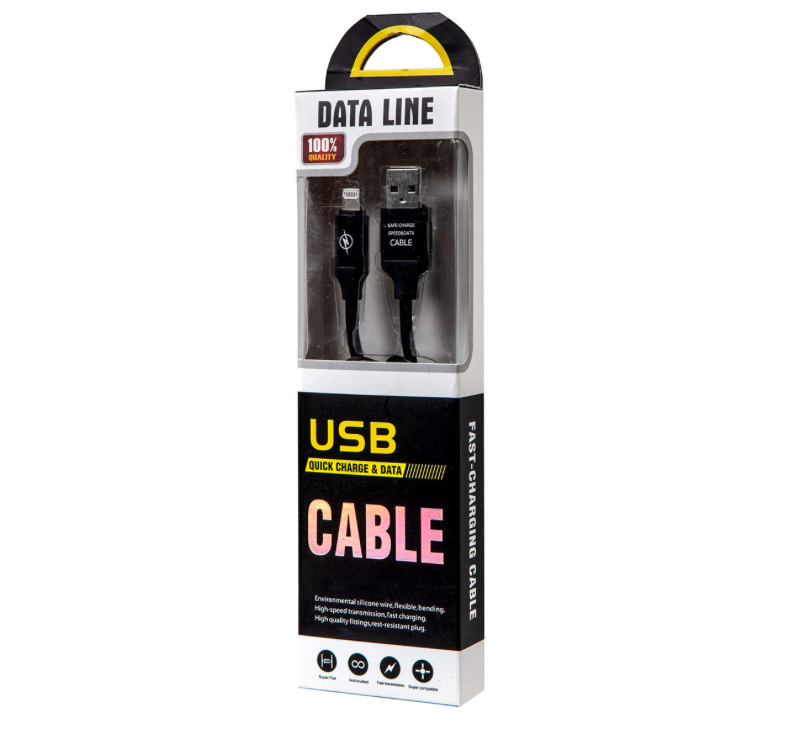 USB кабель Safe&Speed Line для iPhone 5 черный