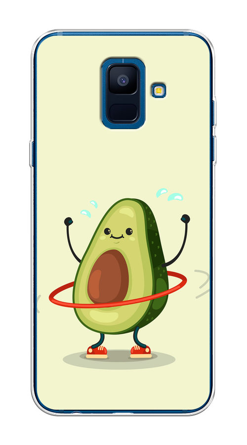 Чехол Awog  на Samsung Galaxy A6 "Авокадо с обручем"